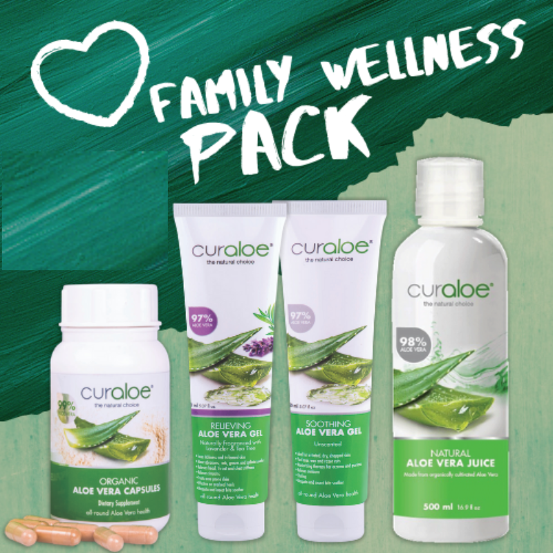 Family Aloe Vera Wellness Pack – Curaloe - South Africa