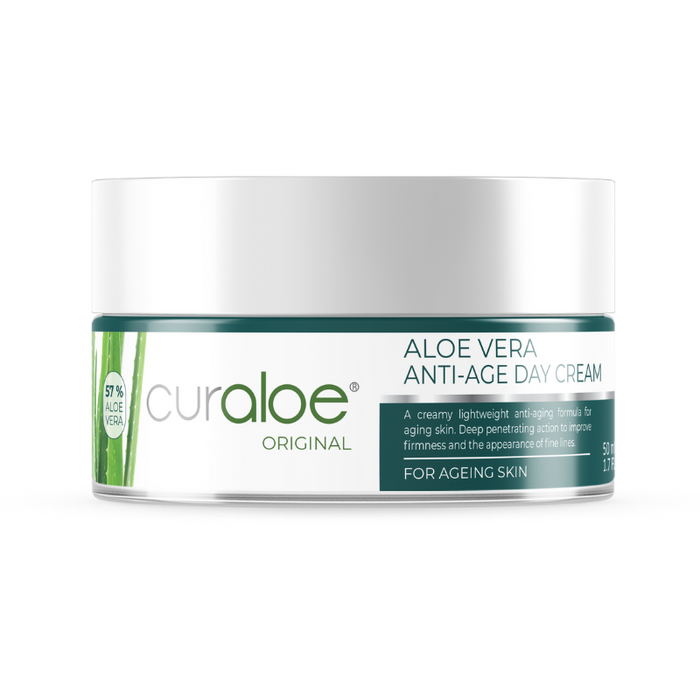 Curaloe 57% Aloe Vera Anti-Ageing Day Cream - Restore Youthful Skin